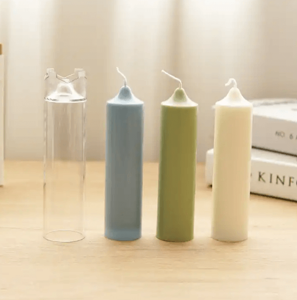 Acrylic Round Pillar Candle Mold