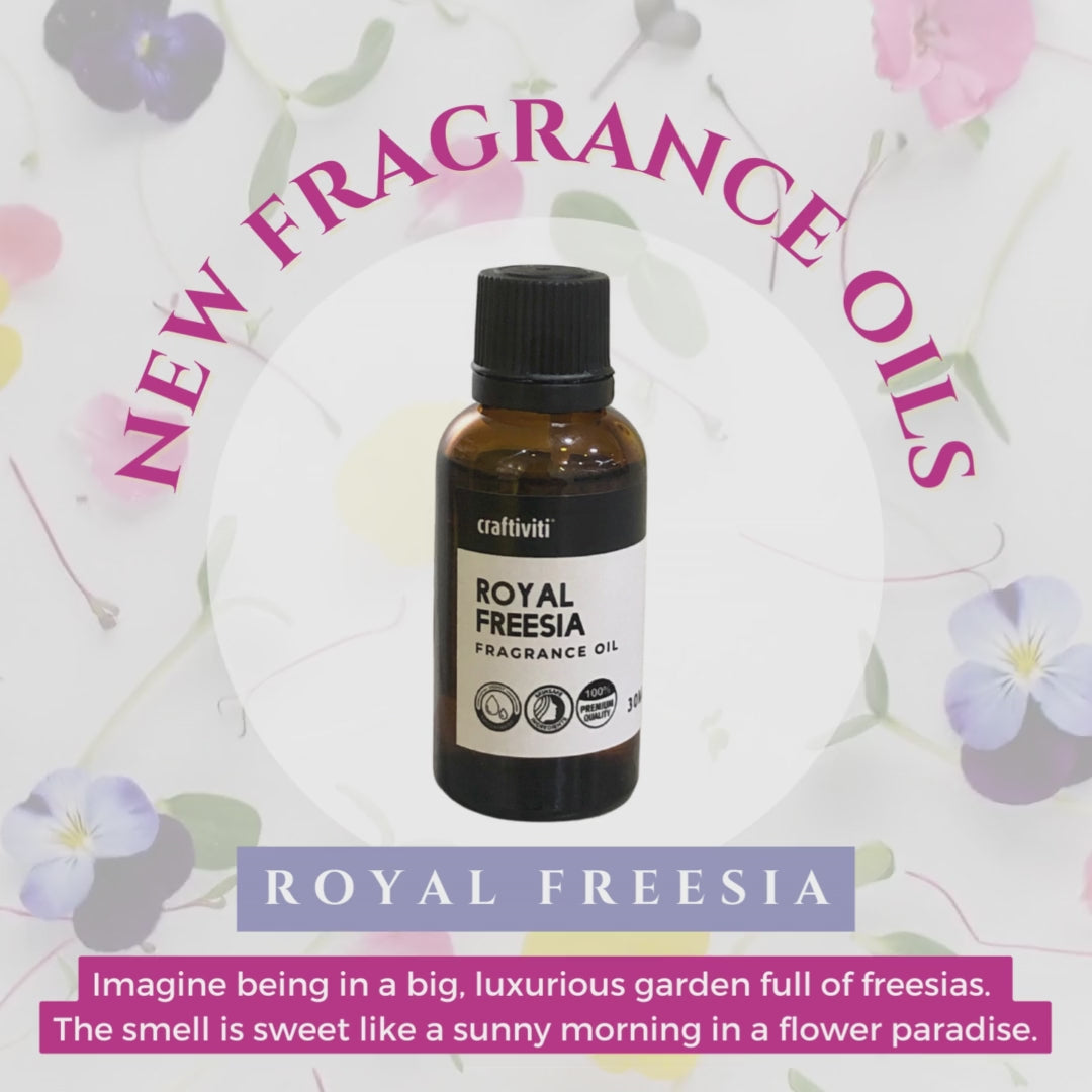 Royal Freesia Fragrance Oil - 30ml - Scents for Soap Making and Candle ...